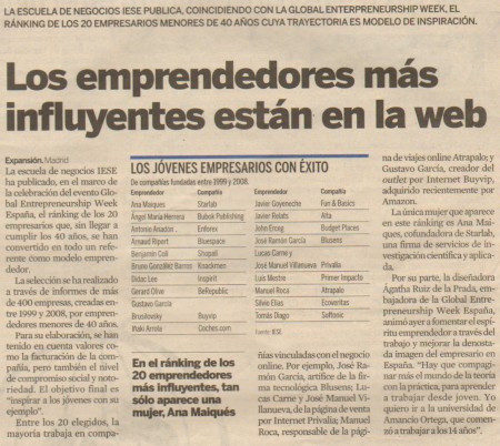Benjamin Coll entre los veinte jóvenes más influyentes de España, según ...