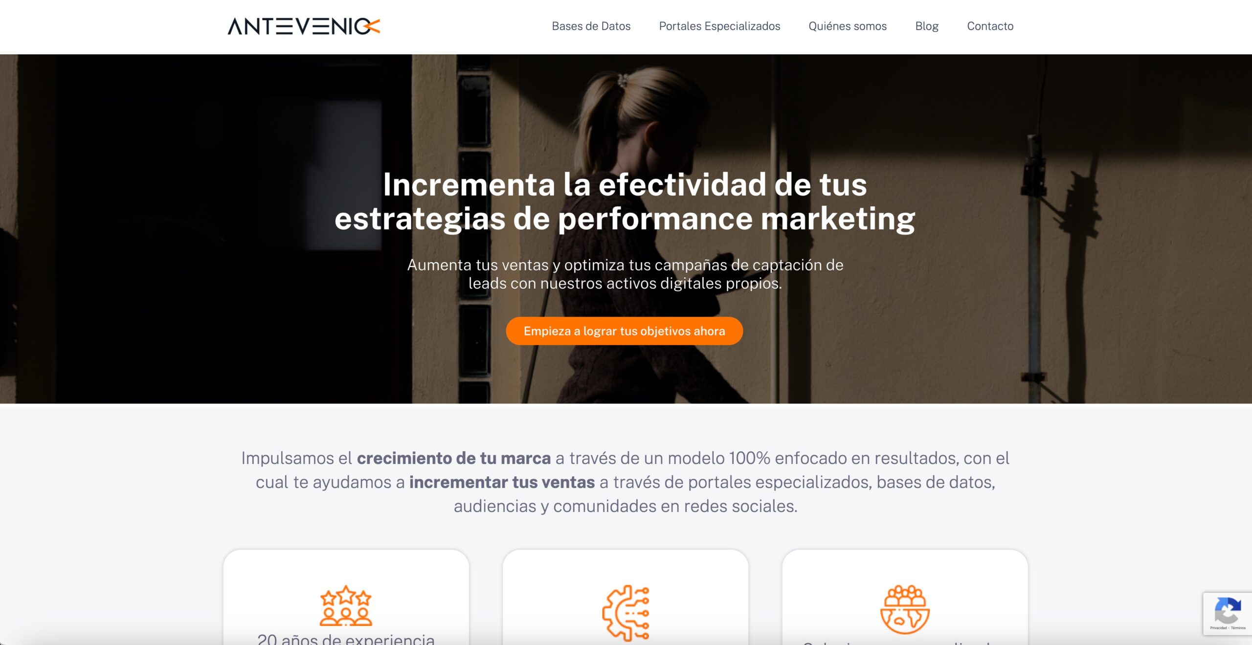Antevenio: Performance Marketing y Captación de Leads
